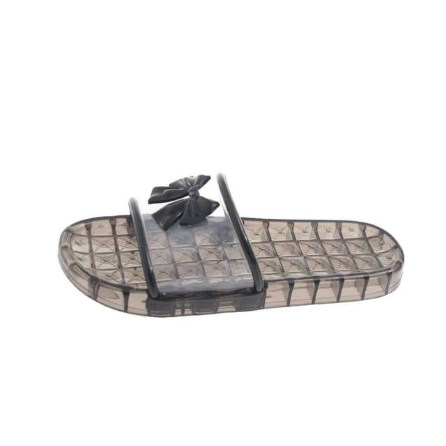 Fashionable transparent crystal slippers for women to wear outside in ...