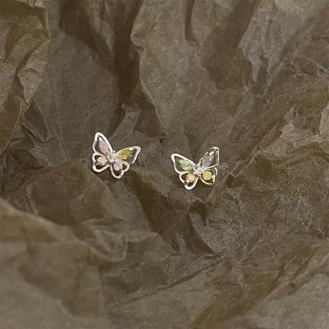Surprise999 Foot Silver Butterfly Earrings Ear Nail Piror Purpose ...
