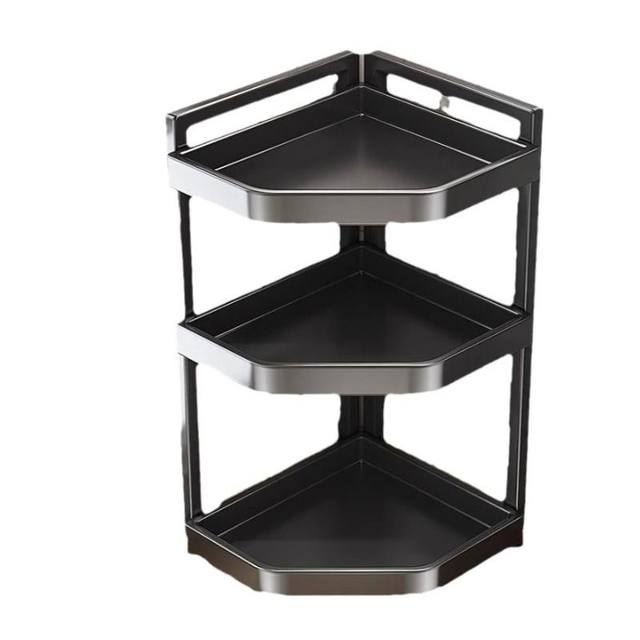 Kitchen shelf countertop corner multi-functional triangle spice shelf ...