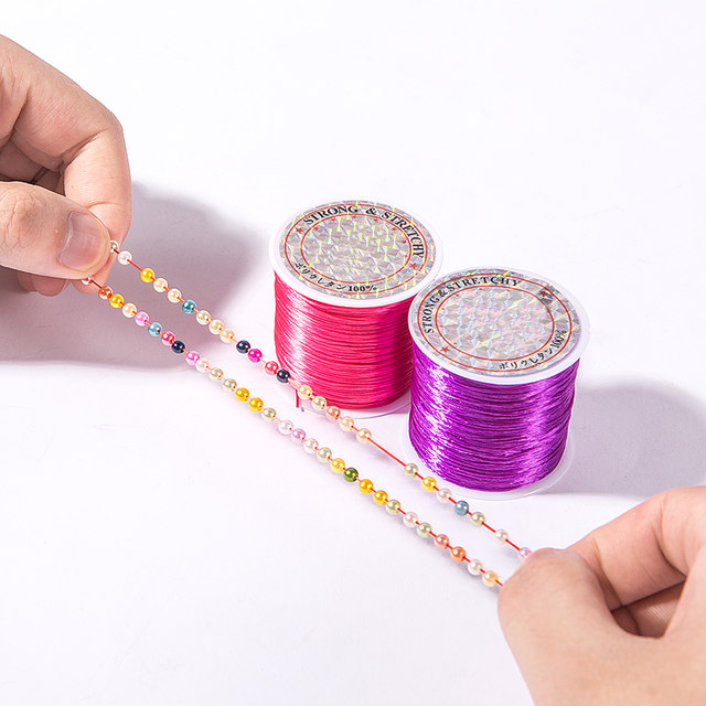 Crystal bracelet rope elastic line beaded wear-resistant beaded ...