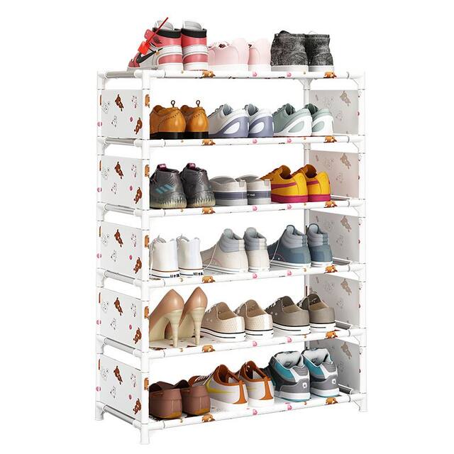 Simple multi -layer shoe cabinet shoe shelf dormitory House dustproof ...