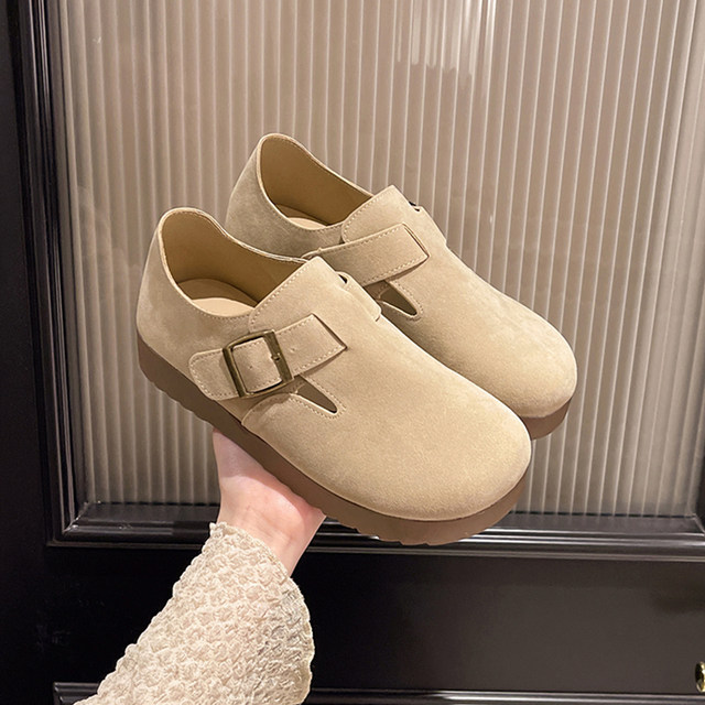 Thick base all -inclusive Buban shoes female 2024 new autumn and winter ...