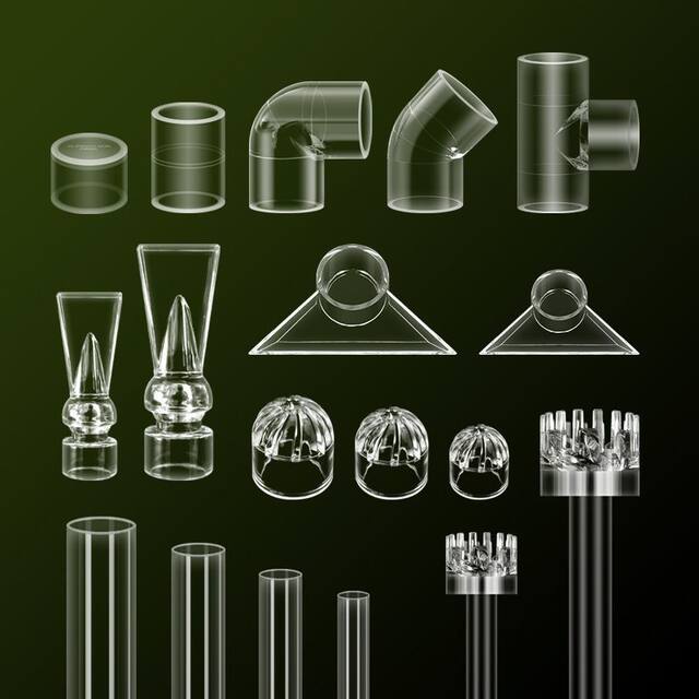 Fish tank transparent water pipe acrylic pipe fittings elbow tee joint ...