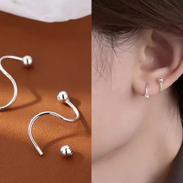 Old S925 Silver Silver Nourishing Ear Pental Sleeping Sleeping 2024 New ...