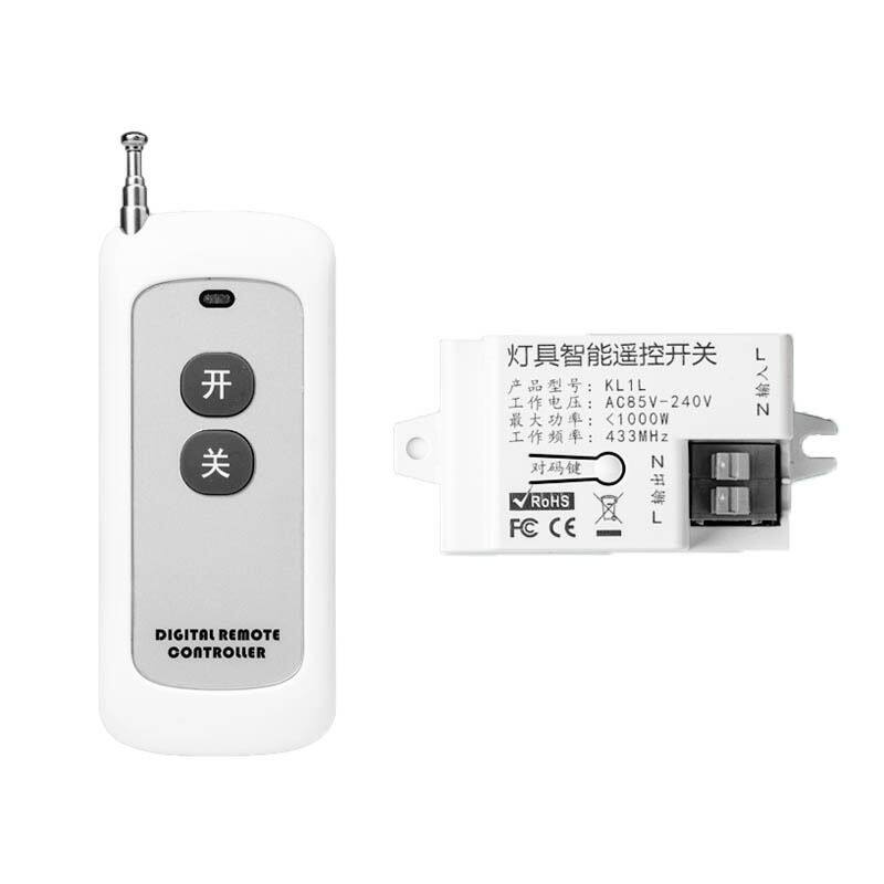 Household Wireless Power Smart Remote Control Switch for 220V LED ...