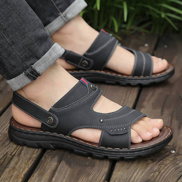 Sandals for men summer 2024 non-slip men's soft sole wear-resistant ...