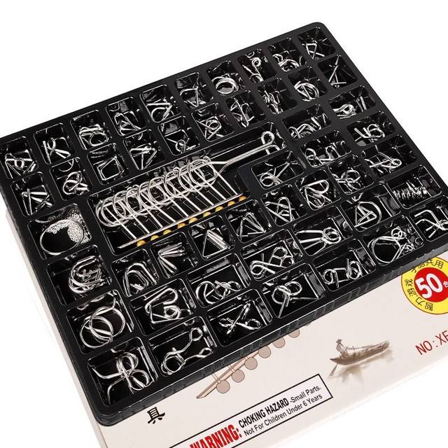 Nine-link intelligence unlocking ring unlocking educational toys Luban ...