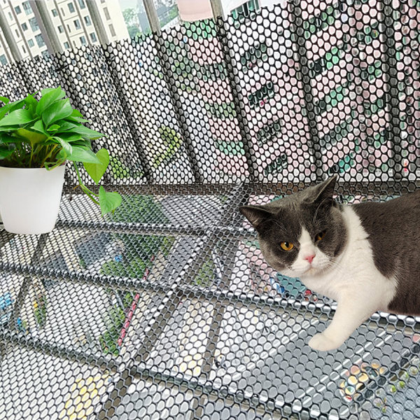 Black balcony anti-cat fall and child anti-fall fence net | Xin ...