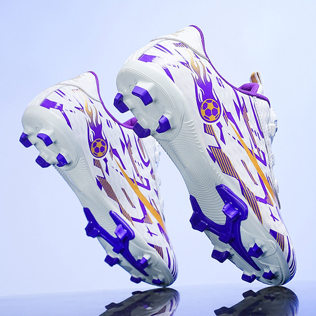 Pull back children's football shoes, girls' shoes, rotating buckle ...