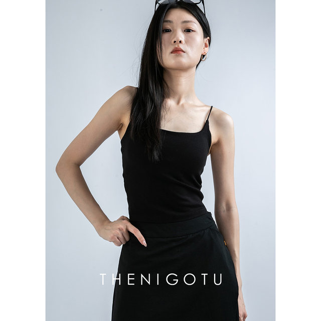 Dorothy 丨 Slim short -fitting chest pad camisole female inner and outer ...