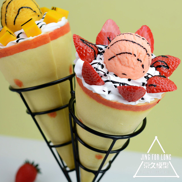 Simulation Crepe Model Cream Strawberry Chocolate Taiwan Hand-held ...