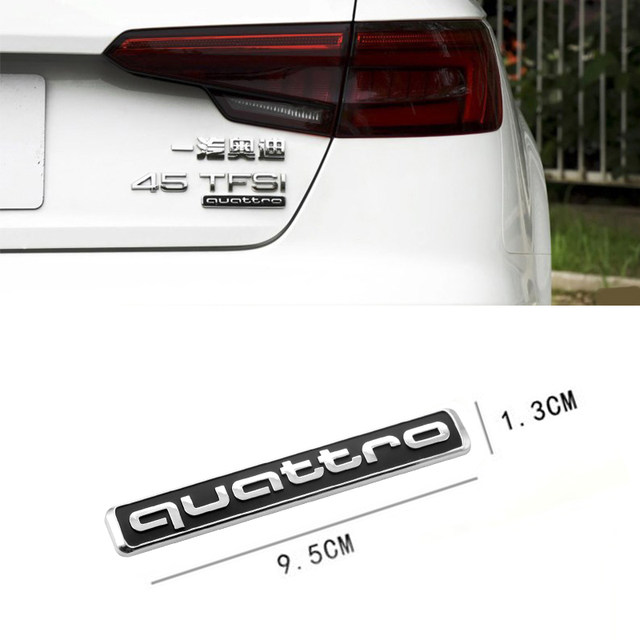 Audi A4L/A6L/Q5L/A8L/A3Tfsi Modified Four-Wheel Drive Displacement Label with Numbers and ...