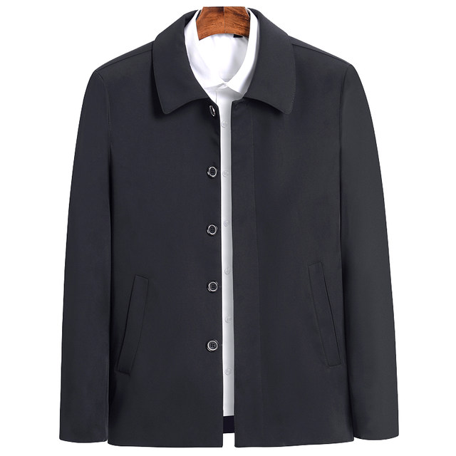 Spring and autumn dad jackets, middle-aged and elderly men's clothing ...