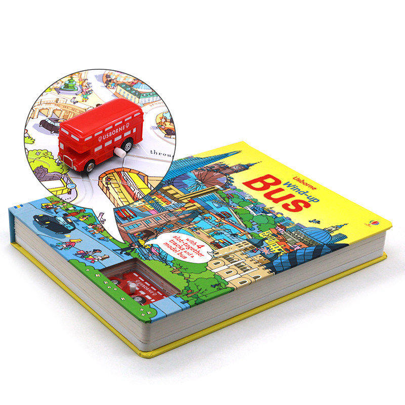 Usborne Wind-Up Bus Train Track Book - Fiona Watt