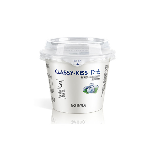 Cass low-temperature yogurt fresh buttermilk blueberry fruit flavored ...