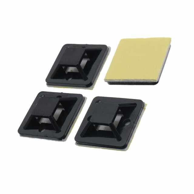 100Pcs Self Adhesive Stick-on Mounts For Cable Ties / Routin