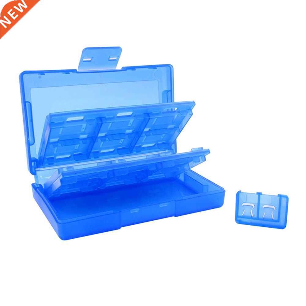 10 pcs a lot 24 in 1 Game Card Storage Box with 2 TF Card Sl