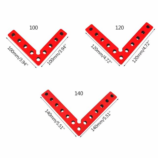 1SET 90 Degree Positioning Squares Right Angle L-Type Woodwo