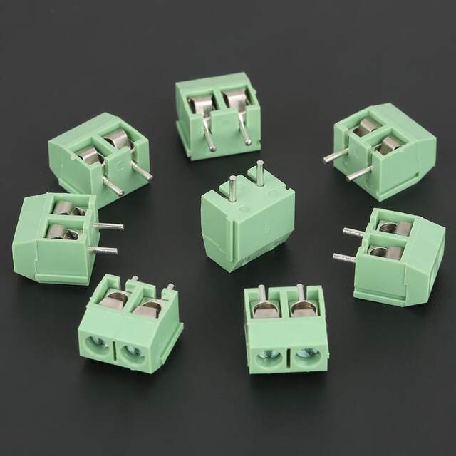 50Pc/lot Pitch 5mm Plug-in Screw Terminal Block Connector PC