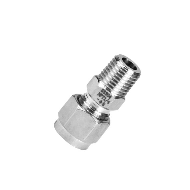304 stainless steel double ferrule type straight-through terminal ...