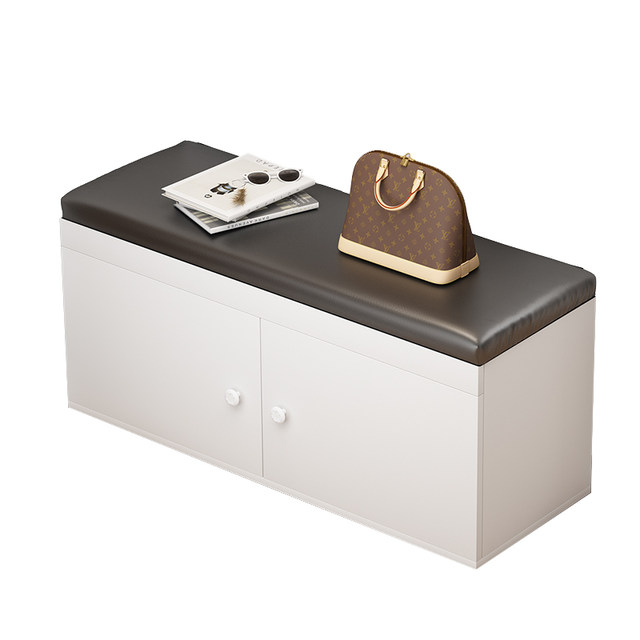 Shoe-changing stool, shoe cabinet, home entrance seatable soft bag shoe ...