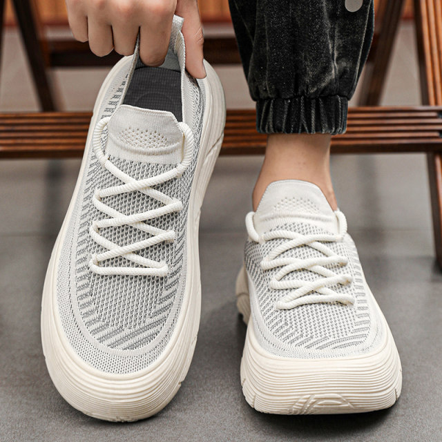 Men's shoes for summer breathable thin mesh mesh shoes for one foot, old Beijing cloth shoes for ...