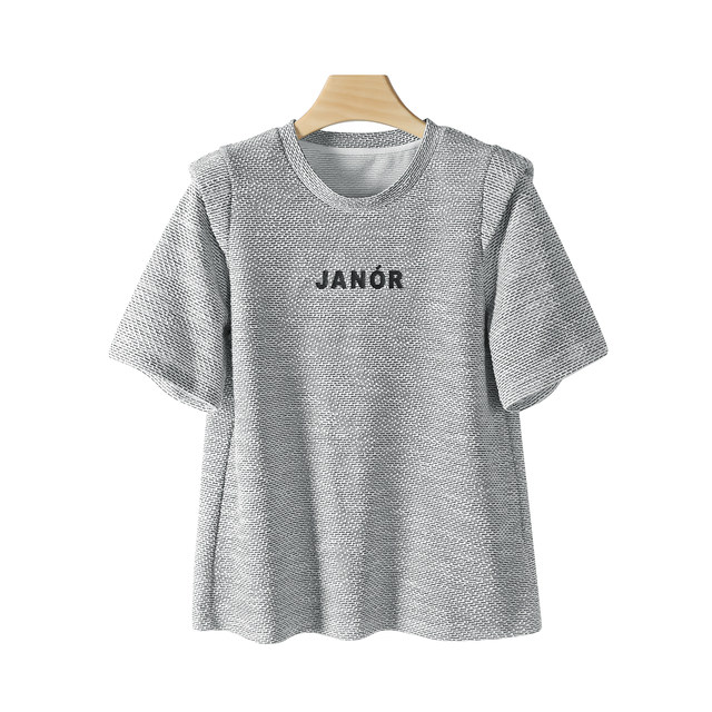 Round neckline shoulder pad knitted tops Hangzhou dictionary series ...