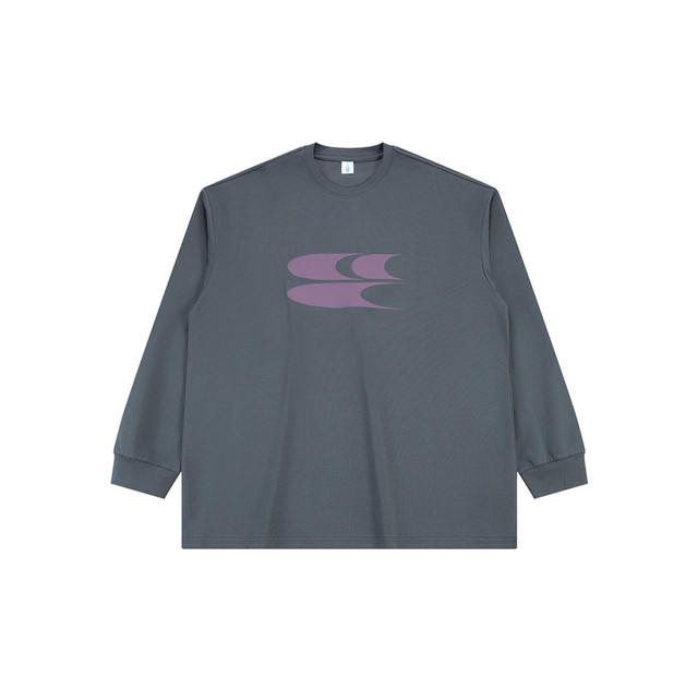 Cryingcenter2022 new color standard logo long -sleeved Tee round neck ...