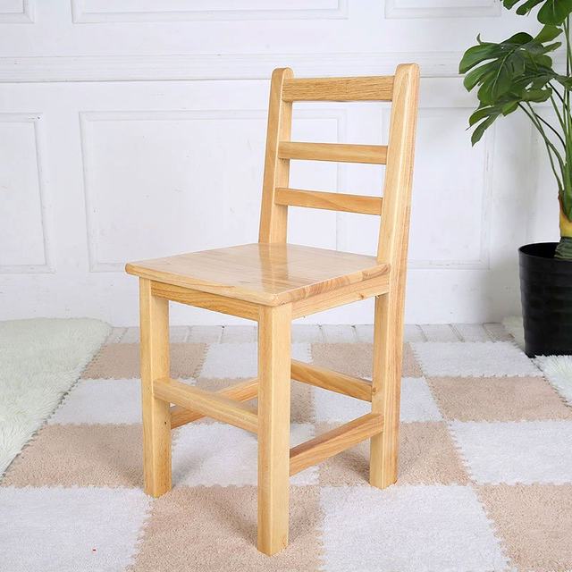 Solid wood overall chair, stool school student book chair training ...