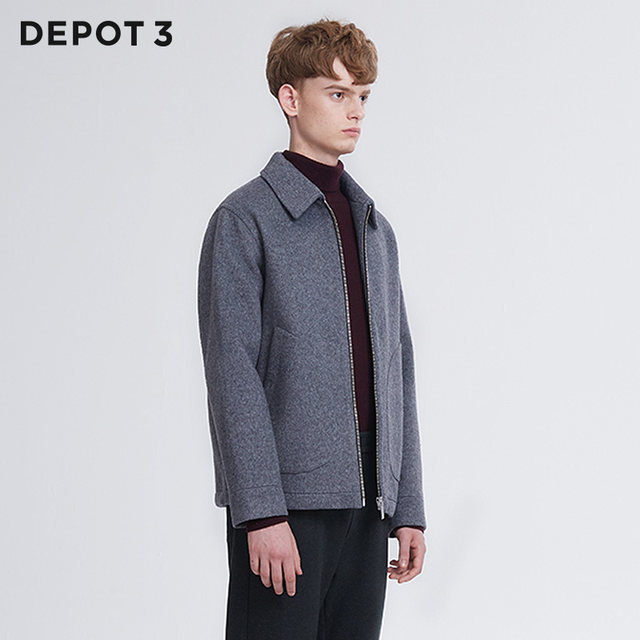 DEPOT3 men's outerwear original design brand Japanese imported woolen ...
