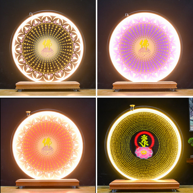 Household Buddha light Buddha statue background light Buddhist niche ...