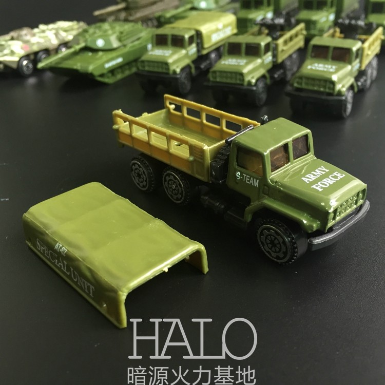 Texhonapk 1/64 Alloy Hummer/Jeep Military Vehicle Model