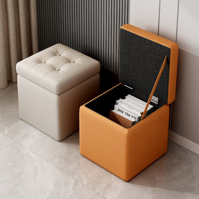 Storage stool storage stool can be used as a small stool for people ...