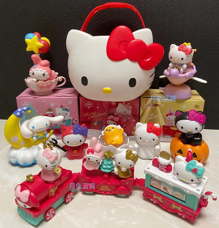 Рождественская игрушечная кукла kfc hello kitty train от sanrio