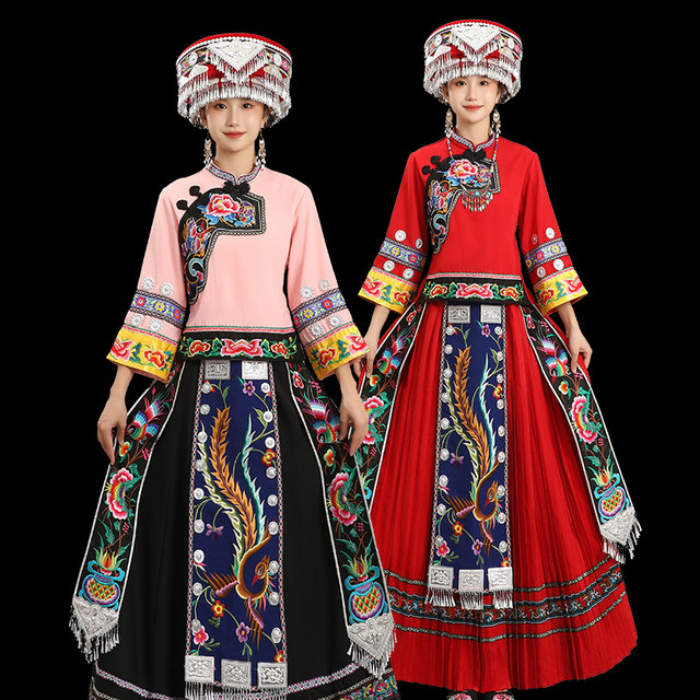 Embroidered Guizhou Miao Village Miao costume performance costume ...