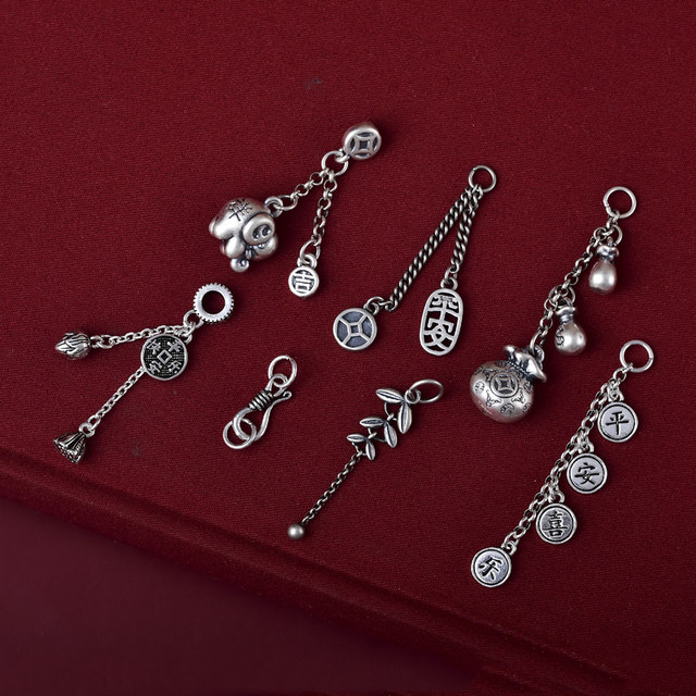 Zhen'an Shun S999 Foot Silver 925 Silver Jewelry Streaming DIY Jewelry Tail Chain Turbus Top ...