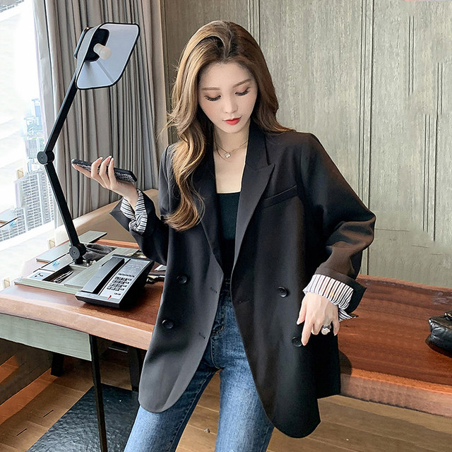 Small blazer women's 2024 new style high-end street-temperament double ...
