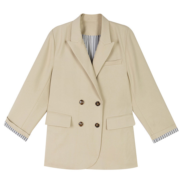 Small blazer women's 2024 new style high-end street-temperament double ...