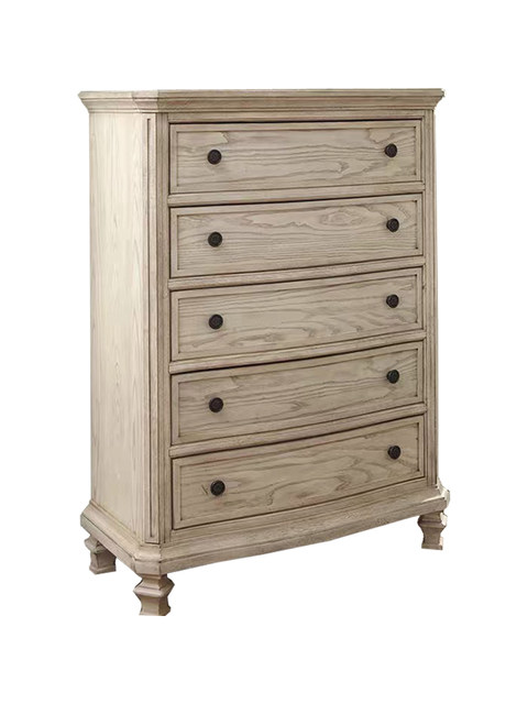 American Accessible Luxury Retro Log Oak Chest of Drawers Bedroom ...