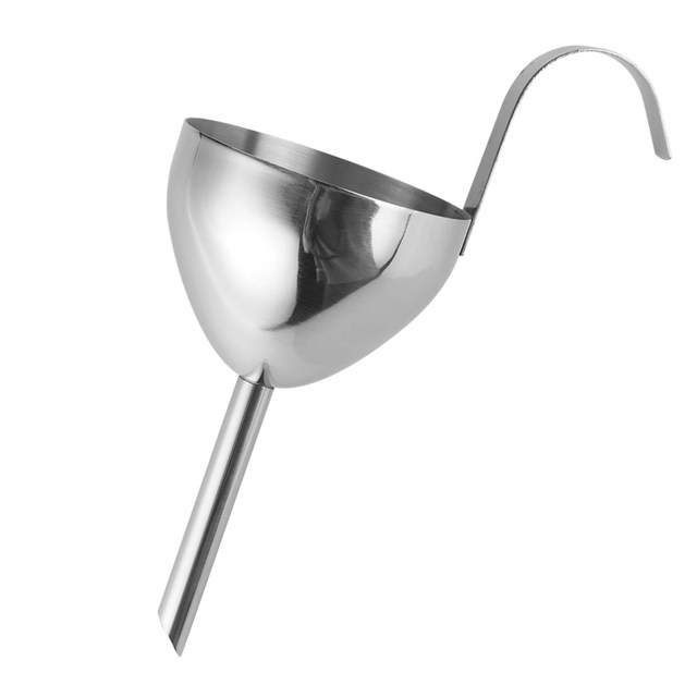 304 stainless steel funnel small funnel household dispenser filling red ...