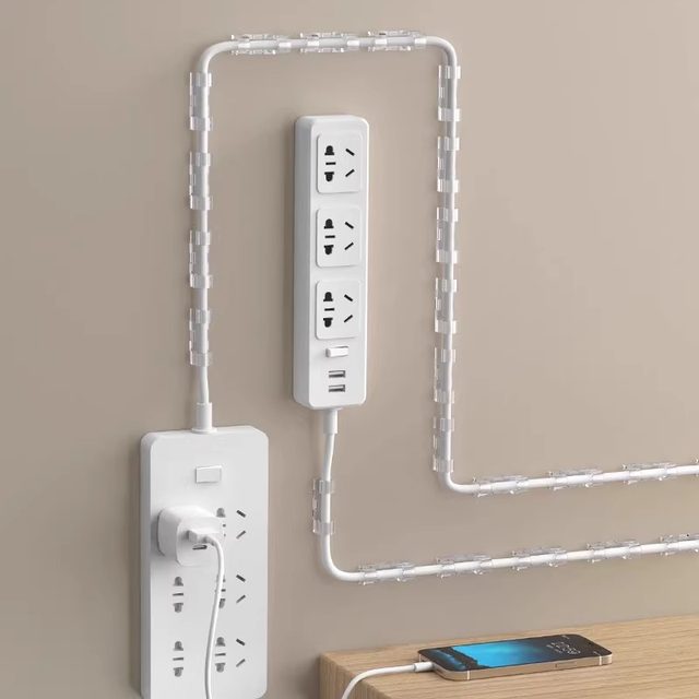 No-punch cable manager, wire holder, traceless self-adhesive data cable ...