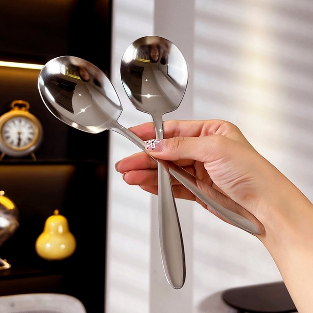 New home hotel noble stainless steel experience self-service spoon meal ...