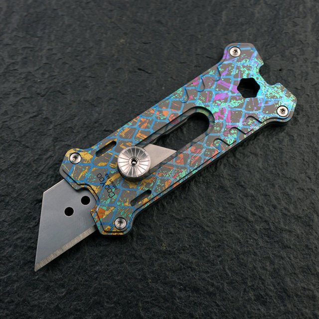 COOOYOO Cool Friends M2/M3 titanium alloy mini -worker knife EDC tool knife