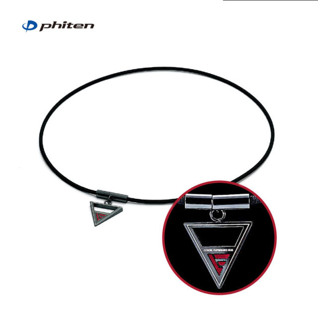 Phiten collection series METAX necklace mysterious triangle pendant neck collar unisex sports collar
