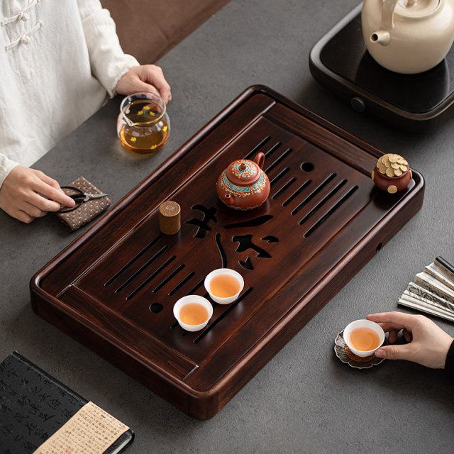 Solid wood high-end exquisite tea tray for home use 2025 new Kung Fu ...
