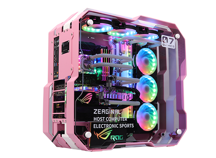 Chiguo 07 ATX Game Computer Mainframe Chassis | Transparent Glass Water ...