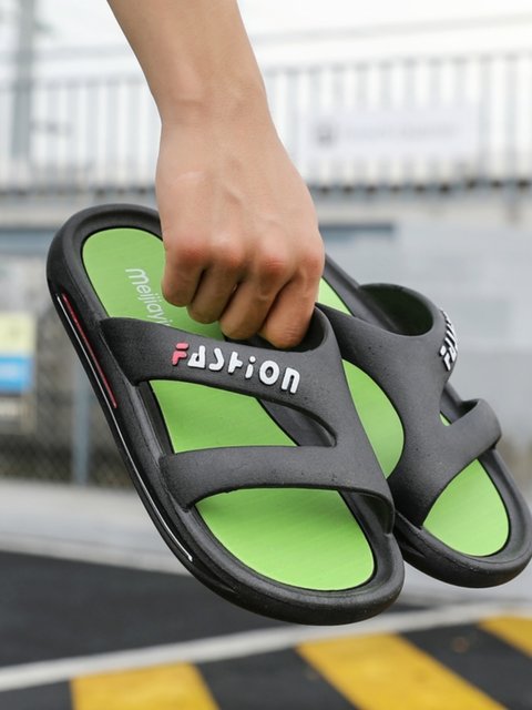 High instep large size slippers for men 47 48 summer thick-soled ...