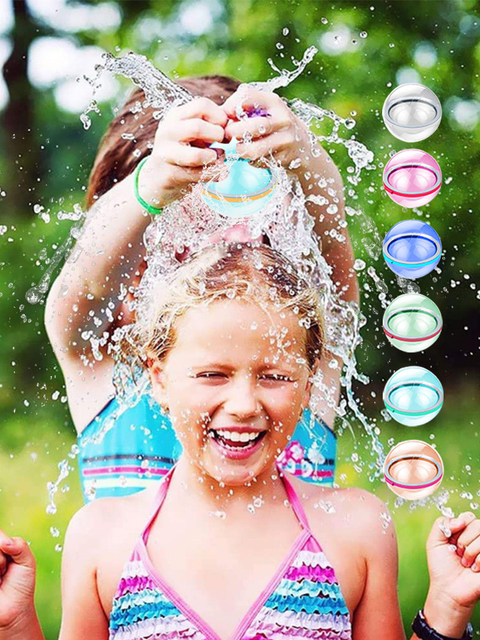 Reused use of water balloons to play water battle artifact children ...