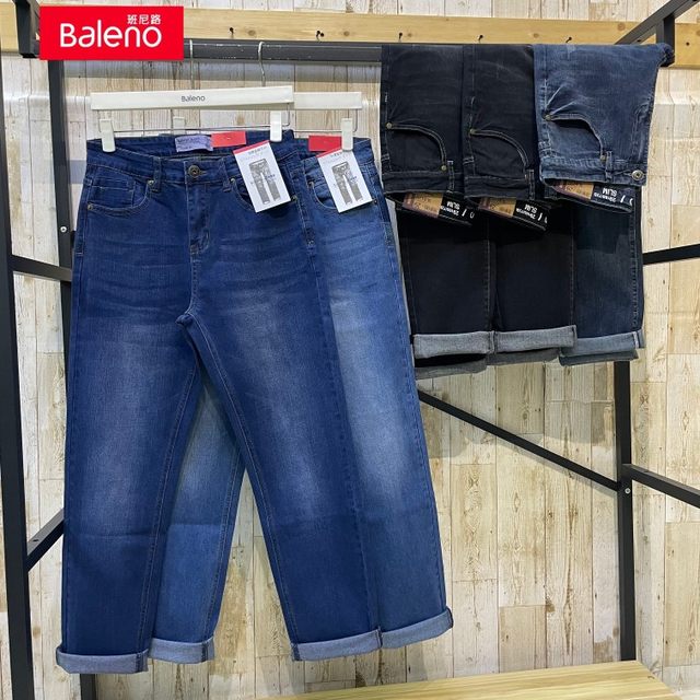 Baleno Benny Road Men's Jeans New Fashion Mid -waist Loose Loose ...