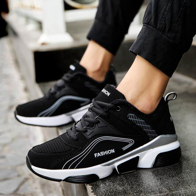 Winter plus velvet large size shoes male 47 casual sports tide shoes 45 ...
